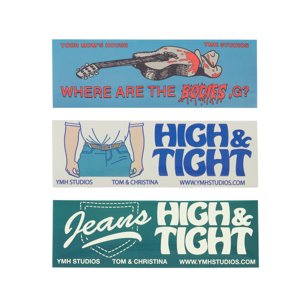 YMH BUMPER STICKER PACK – YMH Studios Online Store